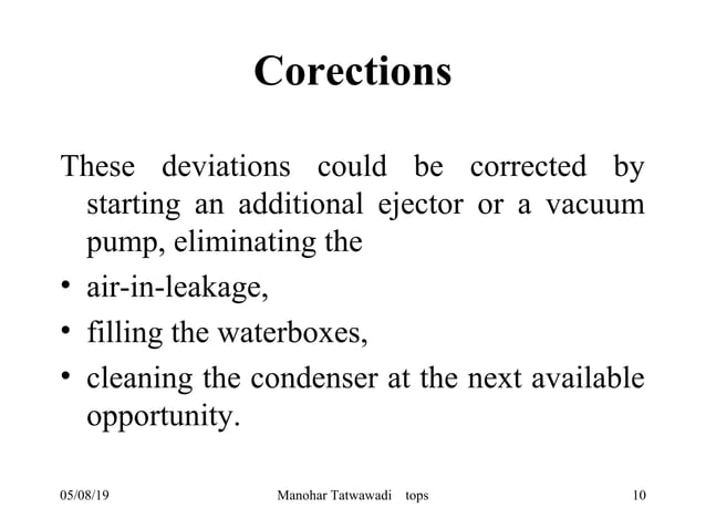 Condenser performance test | PPT