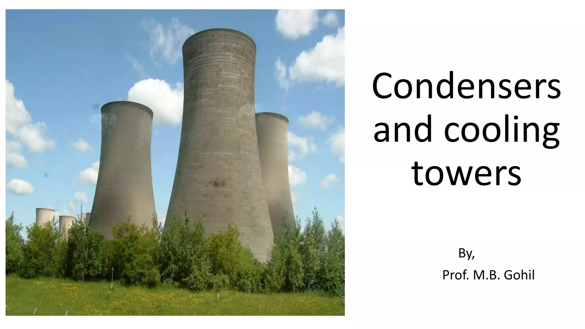 Condensers and cooling towers | PPTX