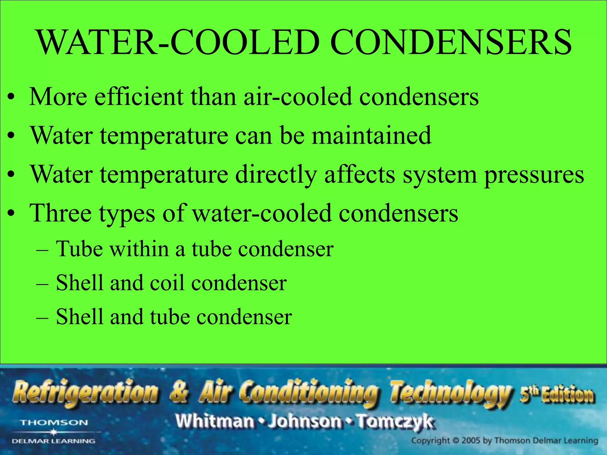 Condensers in refrigeration.ppt