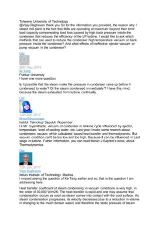 Condenser vacuum discussion | DOCX