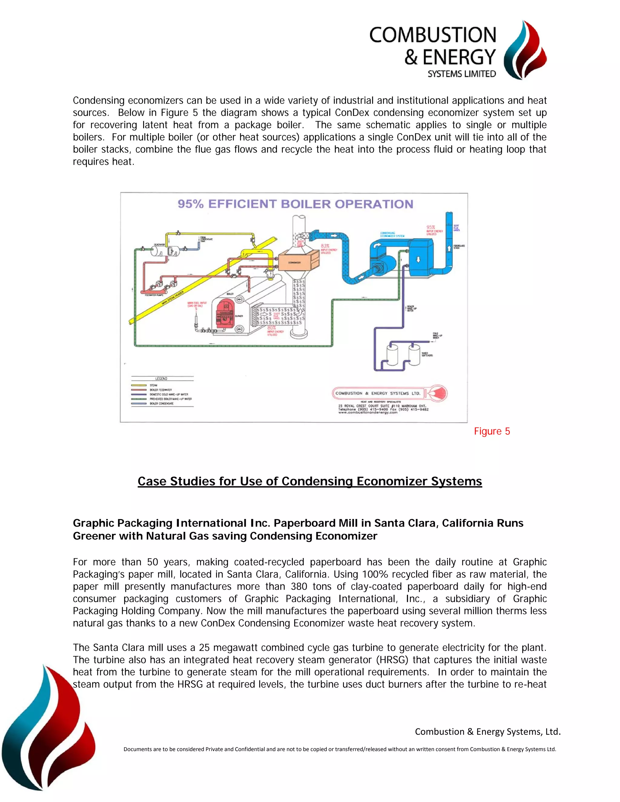 Condensing economizer heat recovery_case_study_sept_2012 | PDF | Power ...