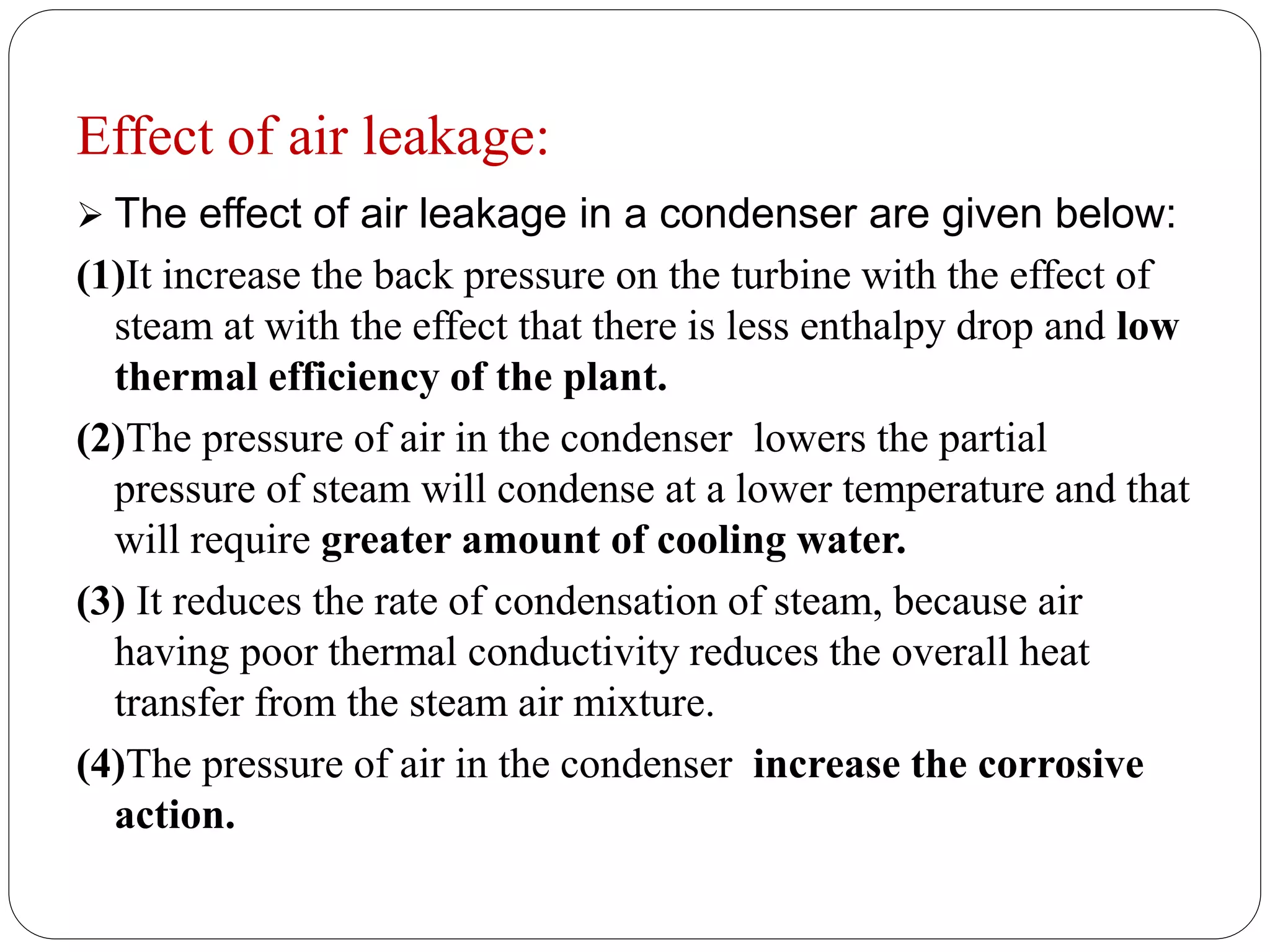 Condenser in Thermal Power Plant | PPTX
