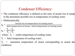 Condenser in Thermal Power Plant | PPTX