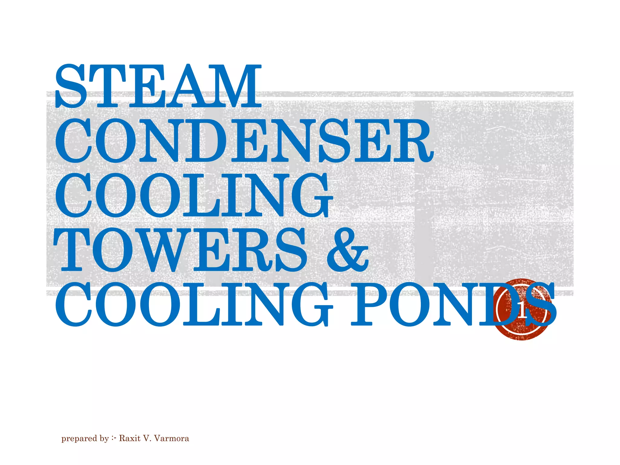 Condensors and cooling towers (2) | PPTX | Home Appliances | Home & Garden
