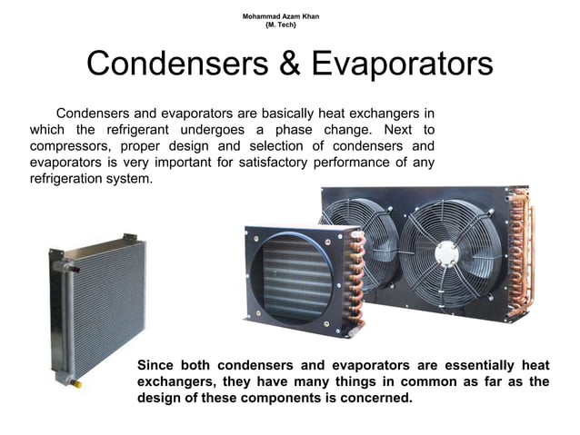 Condensors and evaporators | PPTX