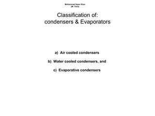 Condensors and evaporators | PPTX