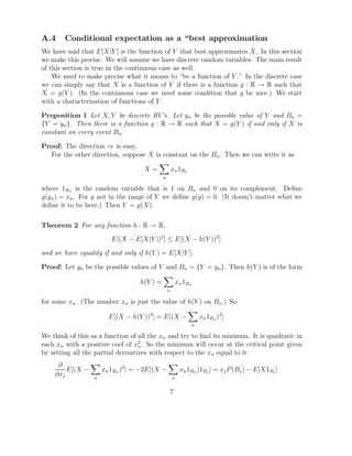 Conditional Expectations Liner algebra | PDF