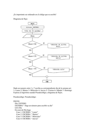 Condicionales | DOCX
