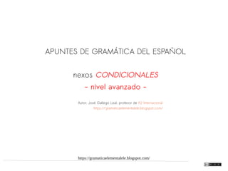 Oraciones condicionales - nivel básico | PDF