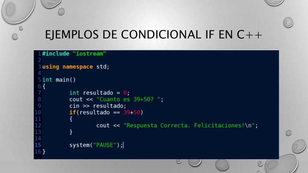 Condicional if en c++