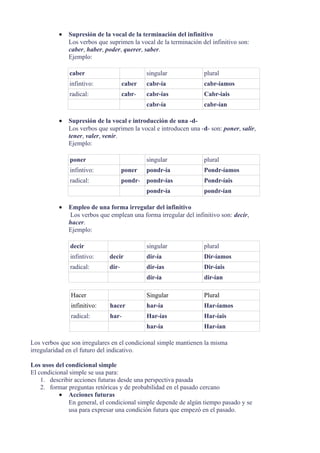 Condicional simple | PDF