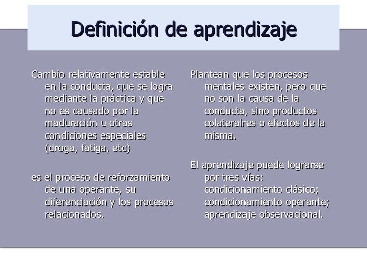 Definicion De Aprendizaje - easysitechoice