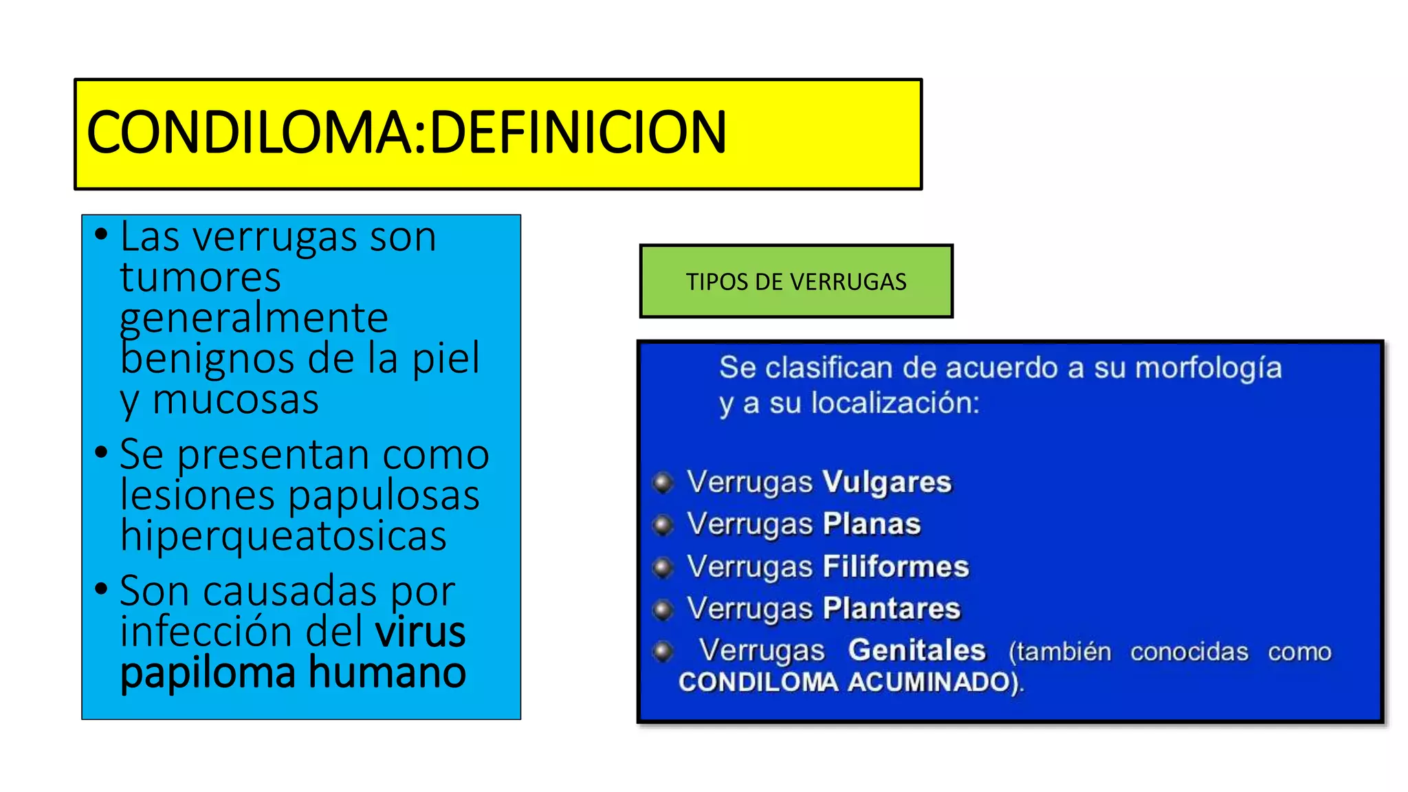 Condiloma acuminado | PPTX