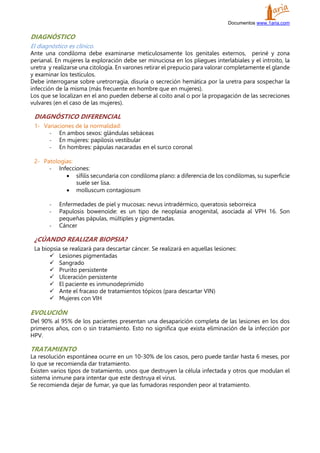 condilomas genitales para la salud y cuidado | PDF