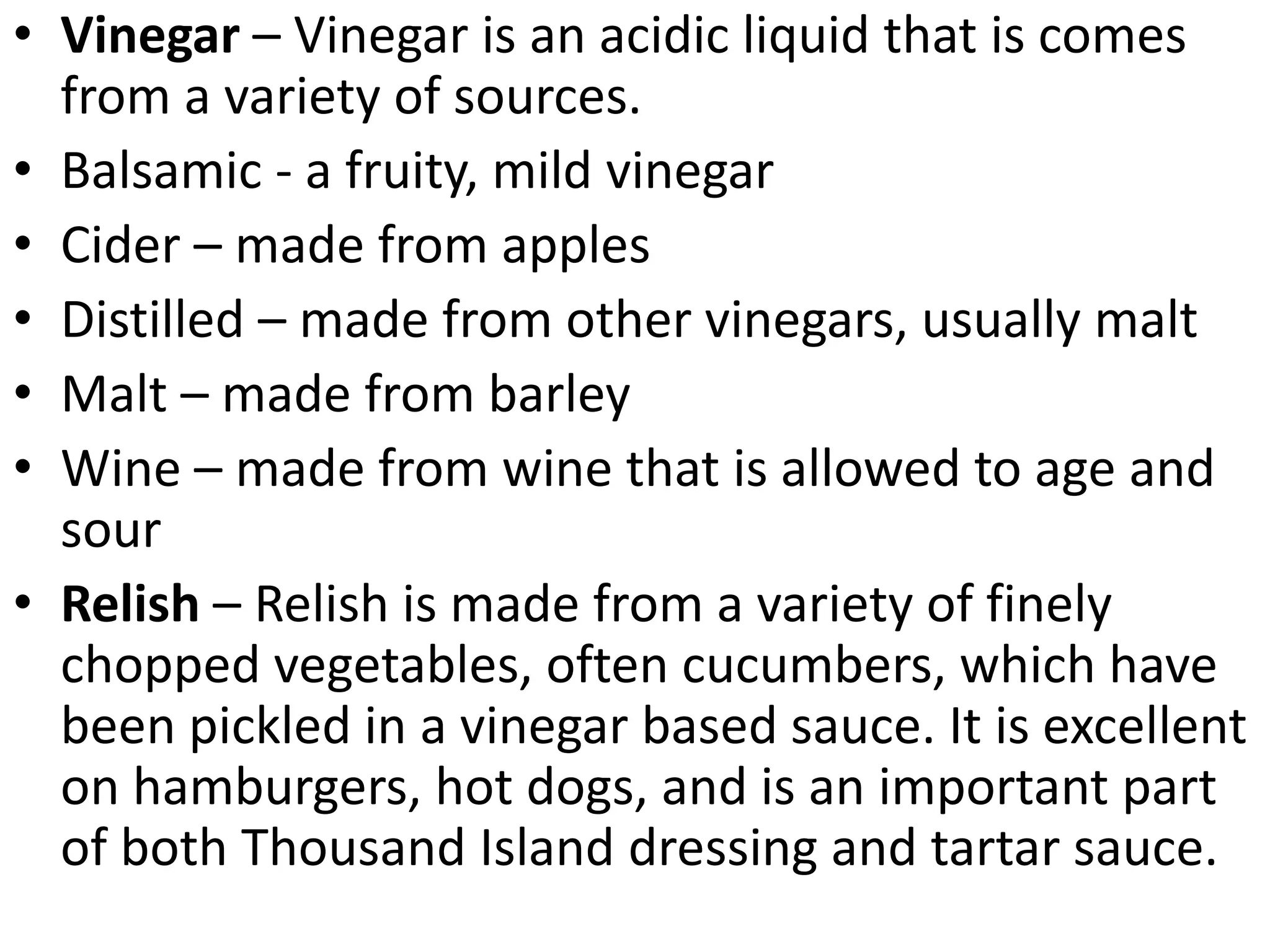 Condiments | PPTX