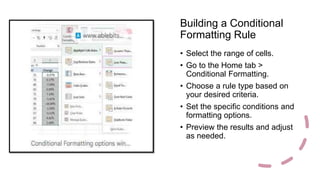 Unleashing Insights: A Guide to Conditional Formatting in Excel | PPT
