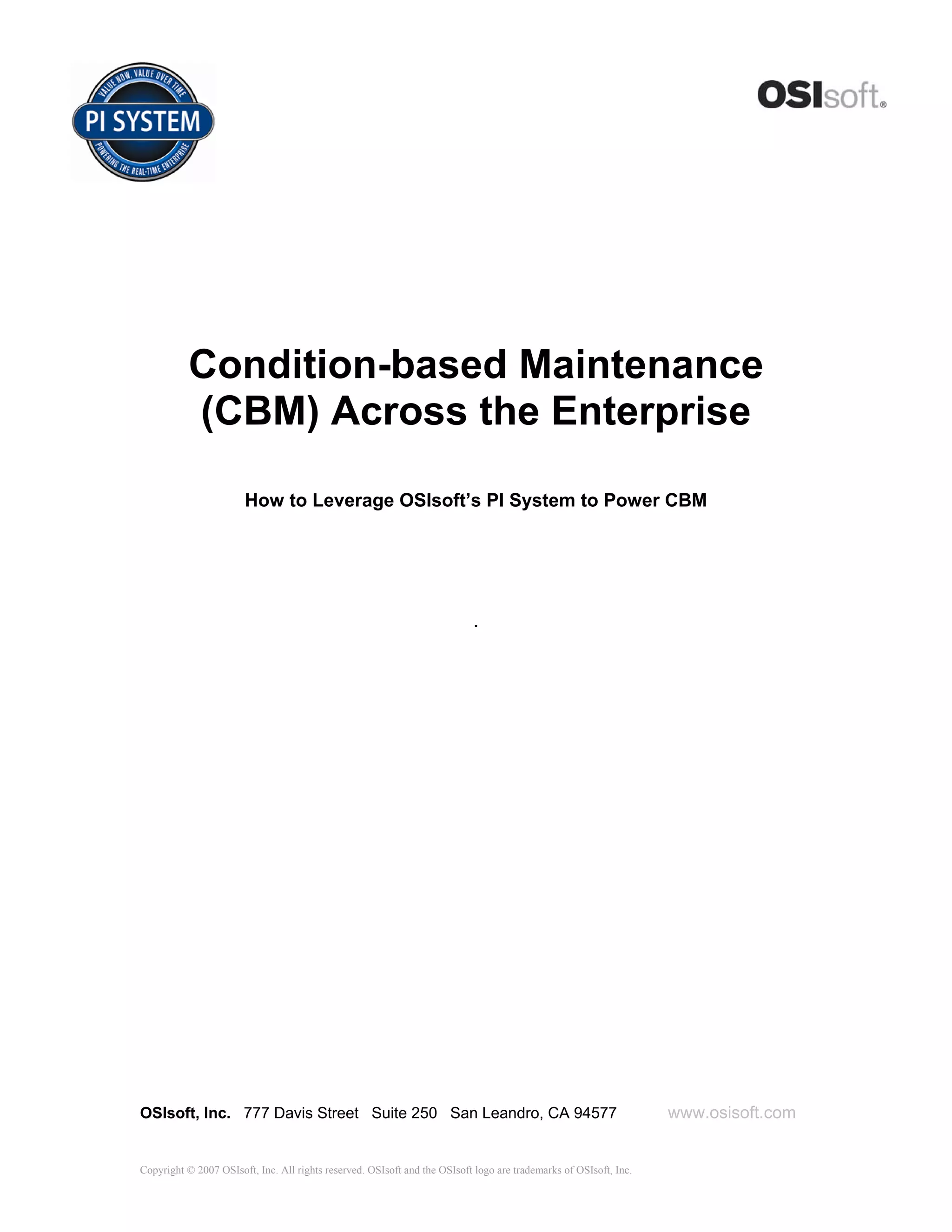 Condition based maintenance | PDF | Computing | Technology & Computing