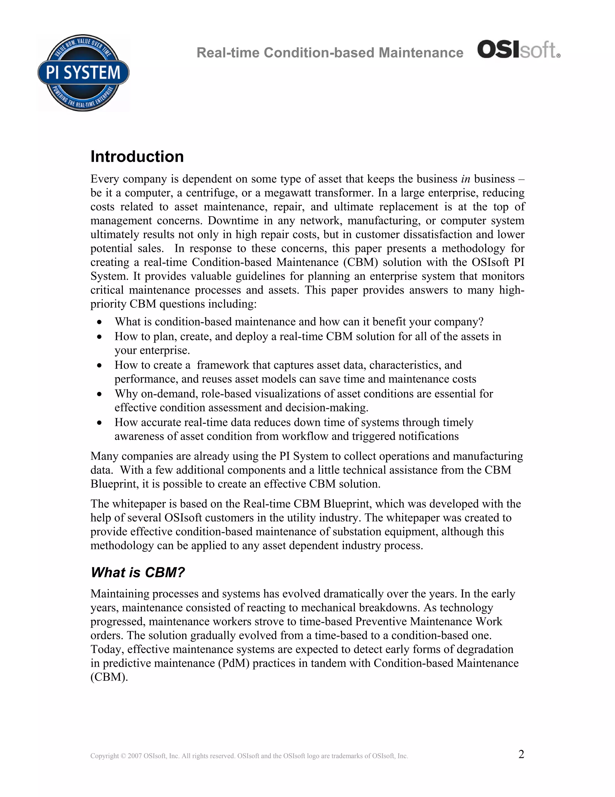 Condition based maintenance | PDF | Computing | Technology & Computing