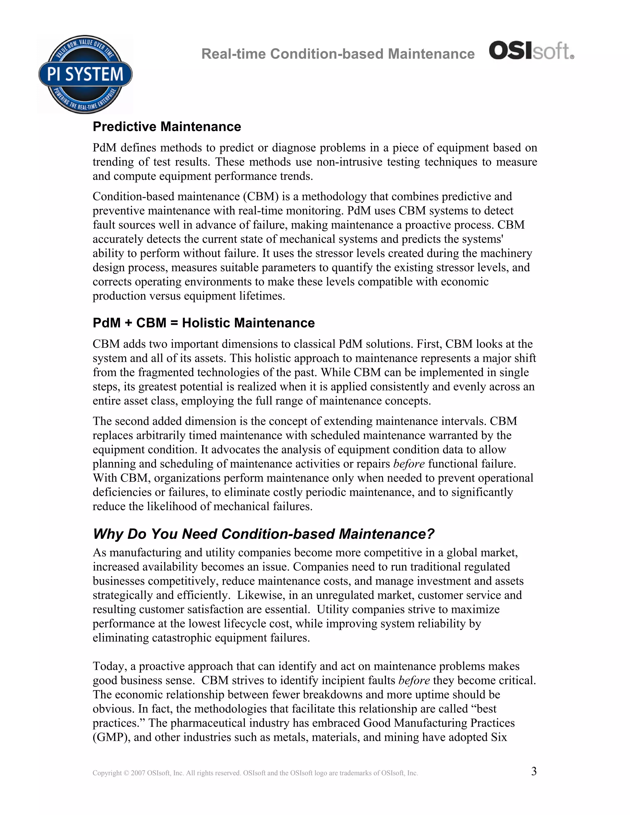 Condition based maintenance | PDF | Computing | Technology & Computing