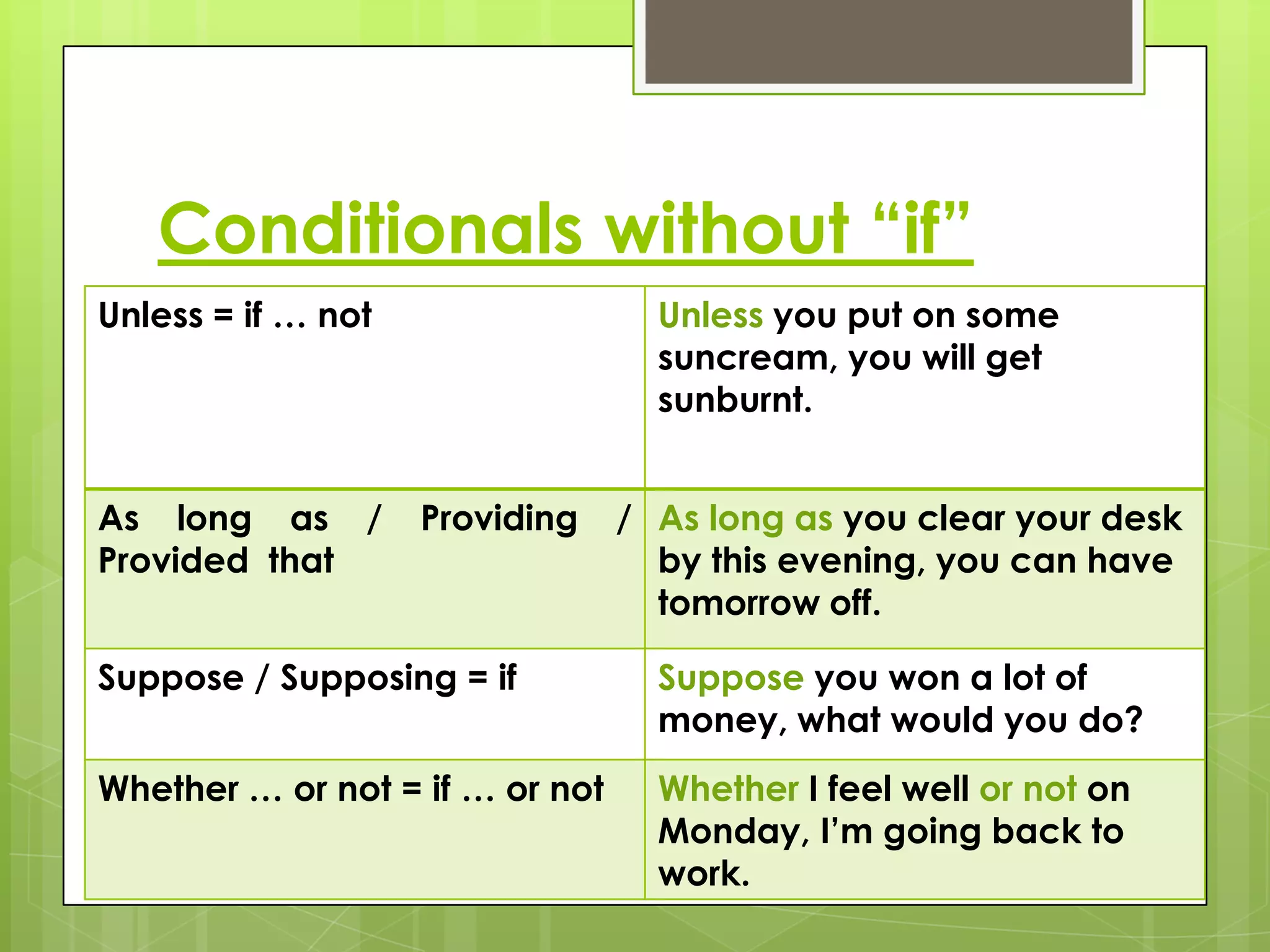 Conditional | PPT