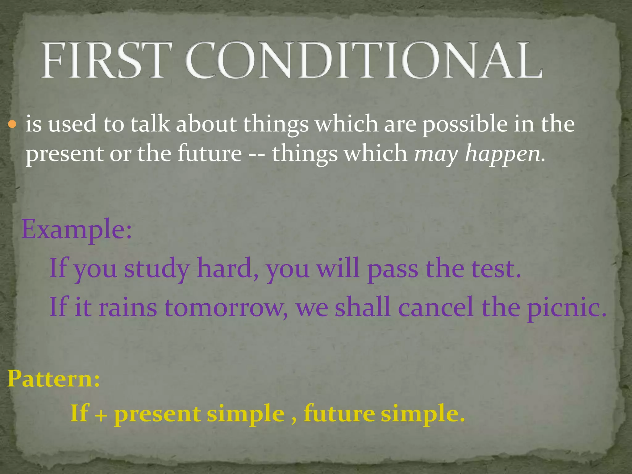 Conditional Sentences | PPTX