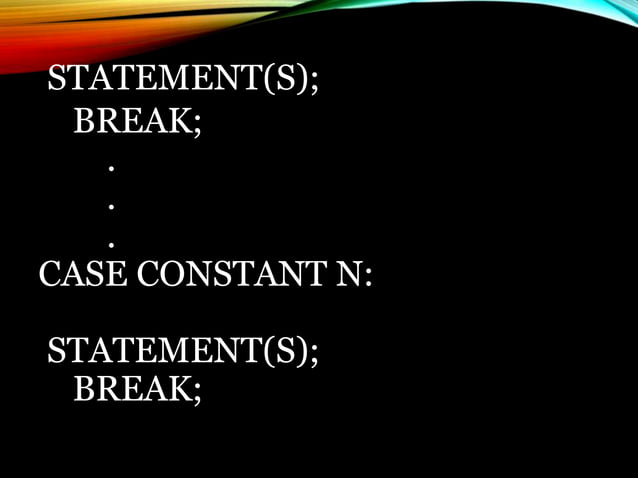 Conditional statement c++ | PPTX