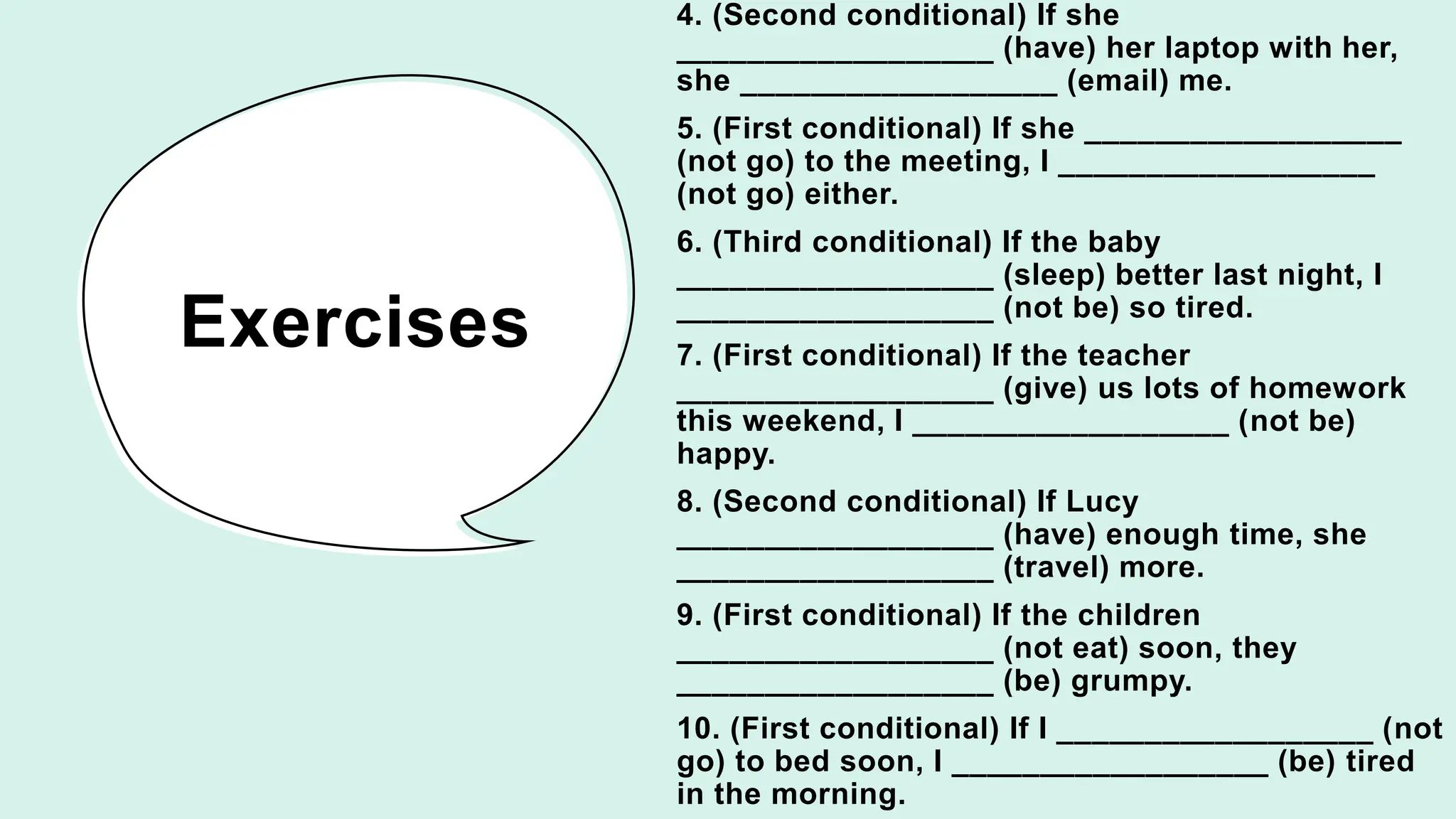 GRAMMAR, USE AND EXAMPLE OF THE PROPER USE OF CONDITIONALS | PPTX | Internet for Beginners ...