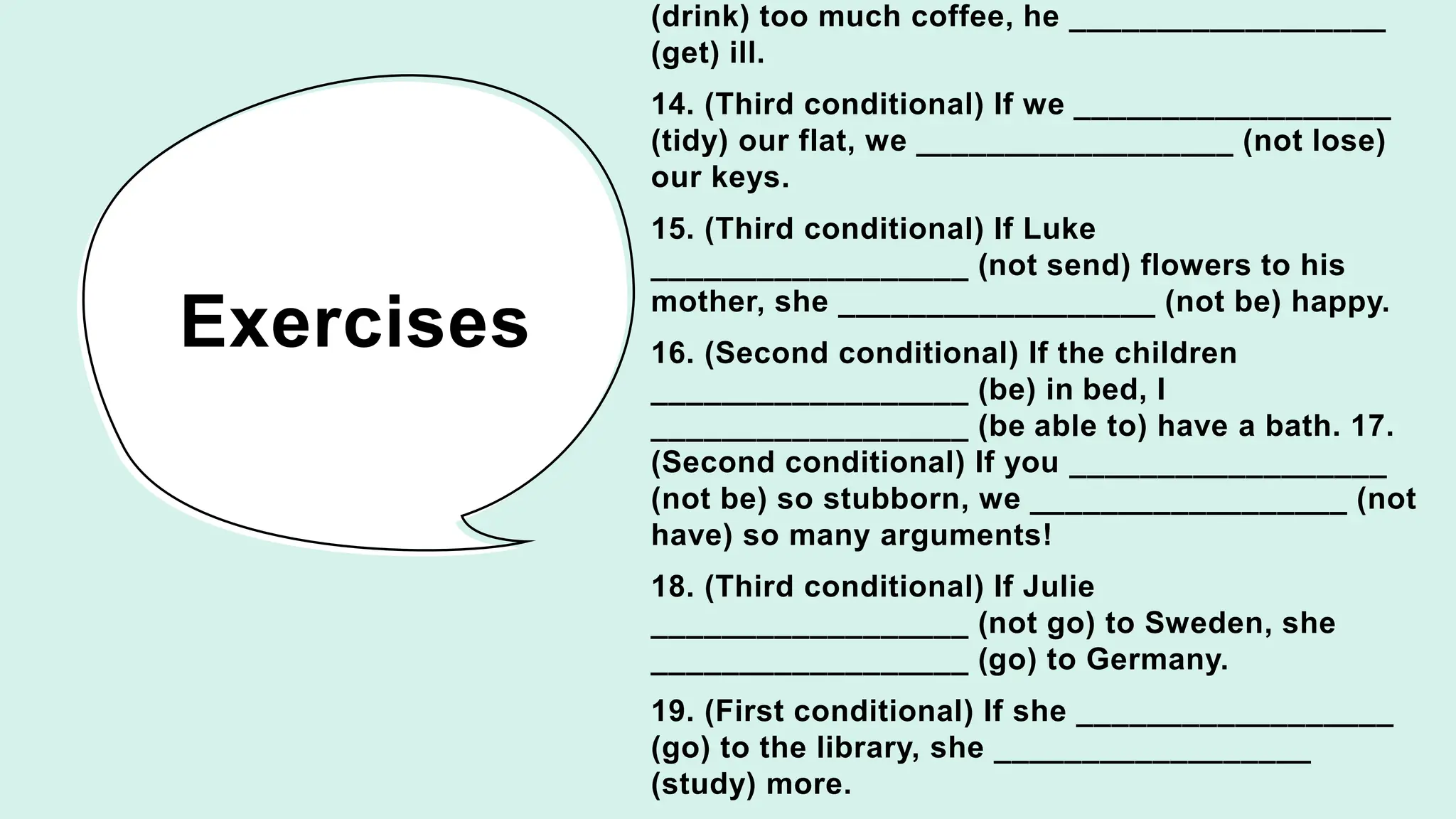 GRAMMAR, USE AND EXAMPLE OF THE PROPER USE OF CONDITIONALS | PPTX ...