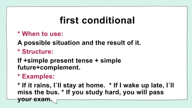 GRAMMAR, USE AND EXAMPLE OF THE PROPER USE OF CONDITIONALS | PPTX ...