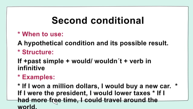 GRAMMAR, USE AND EXAMPLE OF THE PROPER USE OF CONDITIONALS | PPTX ...