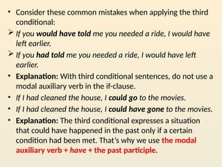 CONDITIONAL ....'IF' CLAUSE english materialpptx | PPTX