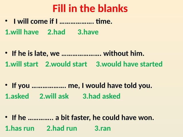 CONDITIONAL ....'IF' CLAUSE english materialpptx | PPT