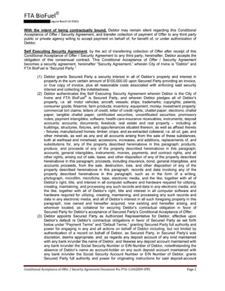 Conditional Acceptance Offer Example | PDF