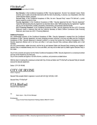 Conditional Acceptance Offer Example | PDF