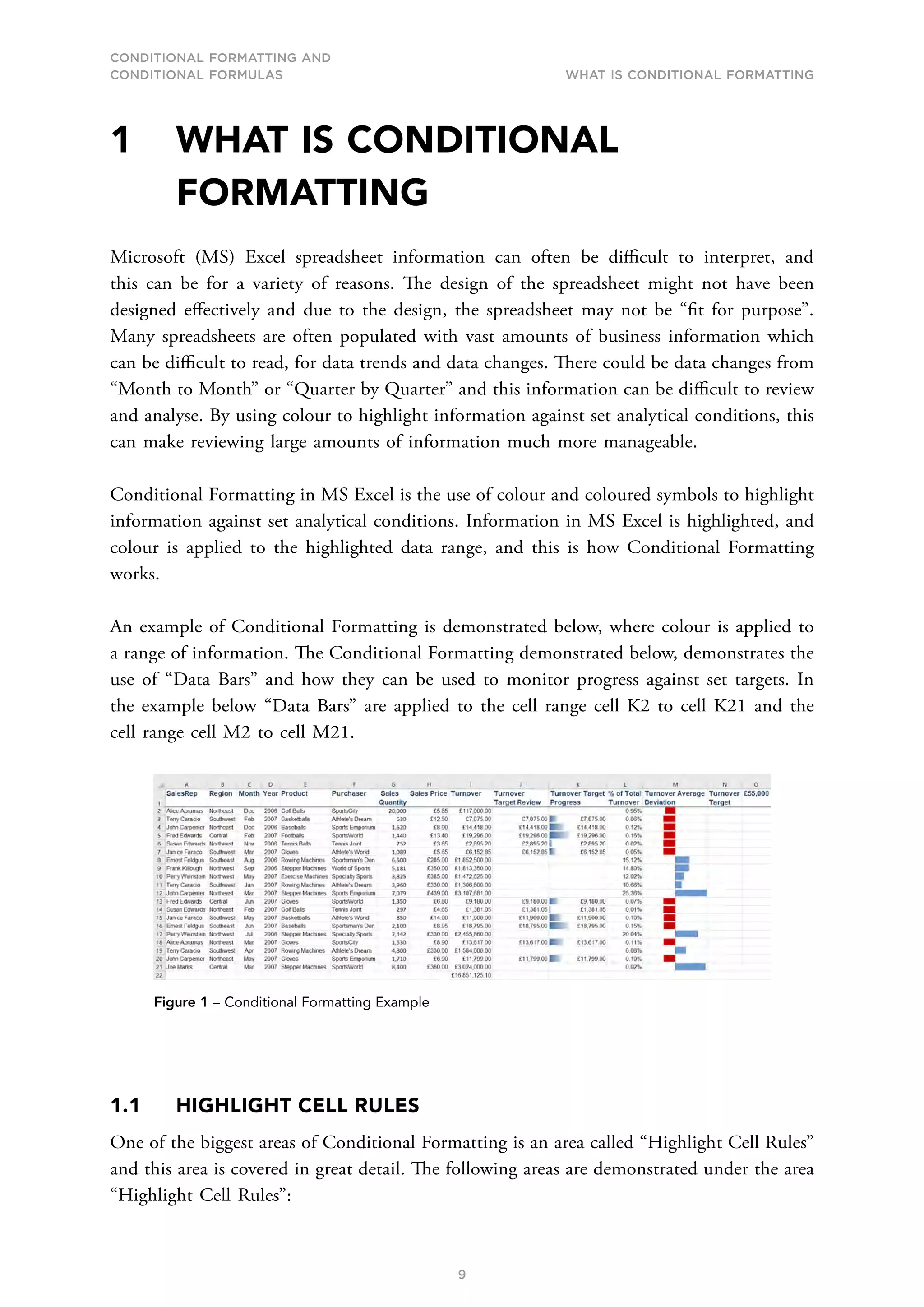 Conditional Formatting And Conditional Formulaspdf