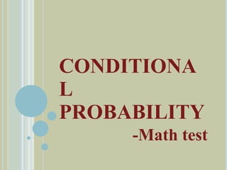 Conditional Probability | PPT