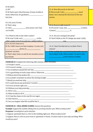 Conditional sentences- | PDF