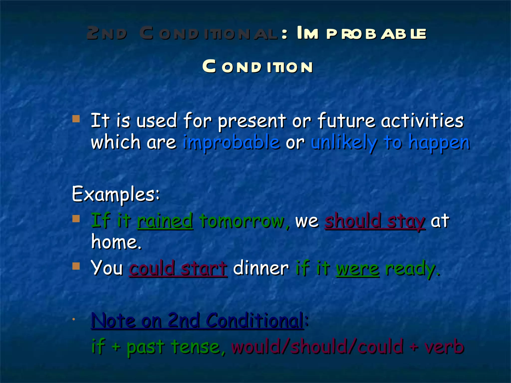 Conditional sentences | PPT