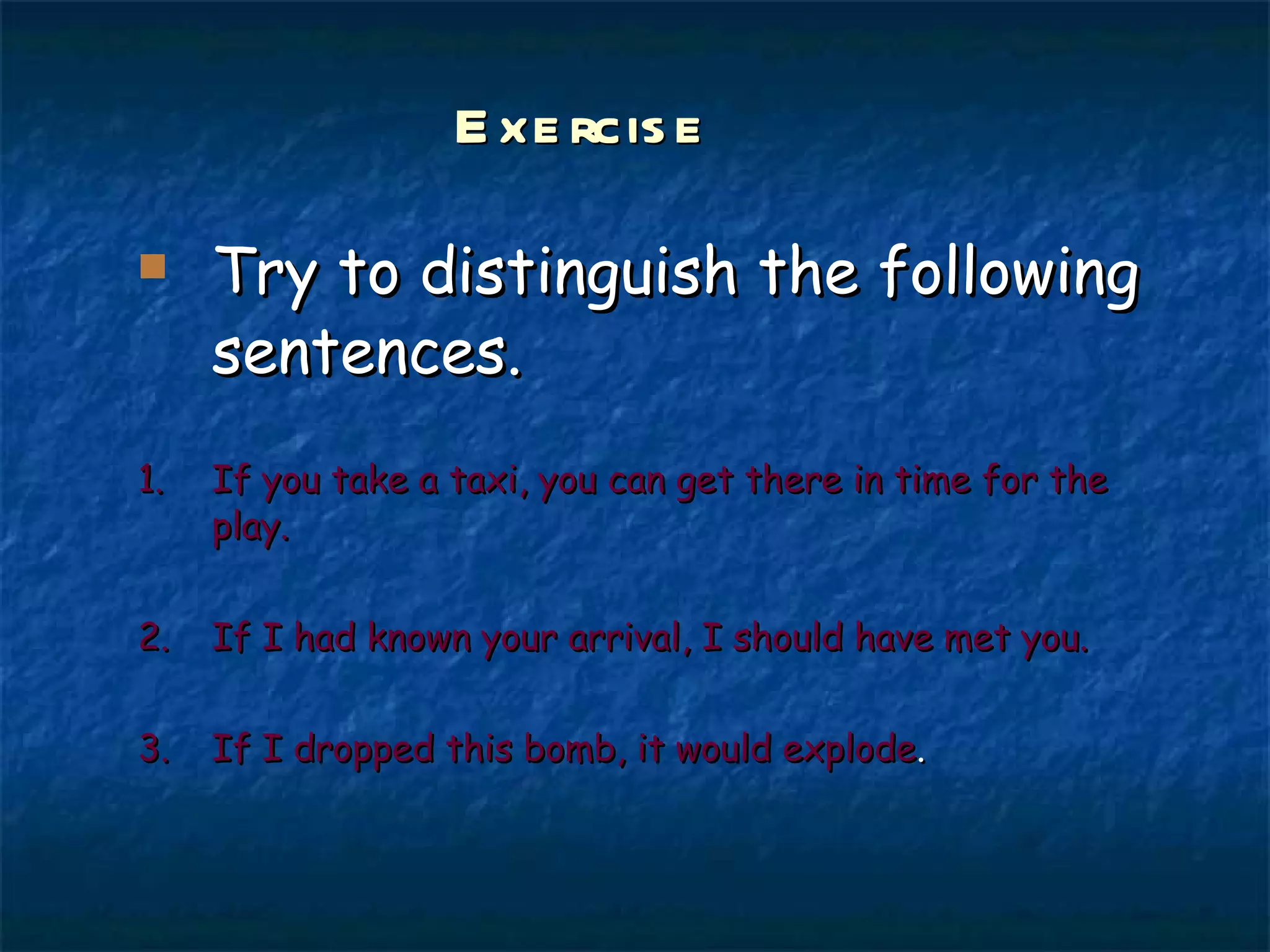 Conditional sentences | PPT