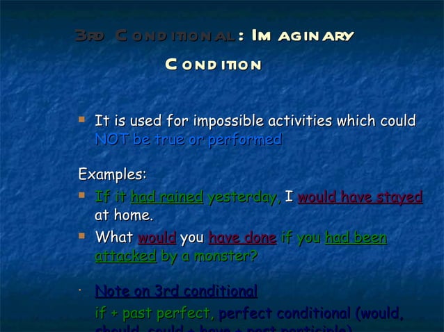 Conditional sentences | PPT