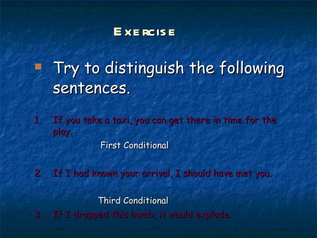 Conditional sentences | PPT