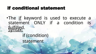 conditional-statement.pptx for C++ TLE9 | PPT