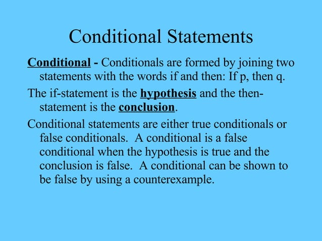 Conditional Statements | PPT | Free Download