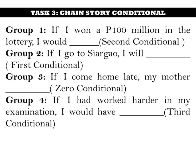 English 9 Quarter 1 Week 2 Conditionals - Zero, First, Second, Third | PPTX