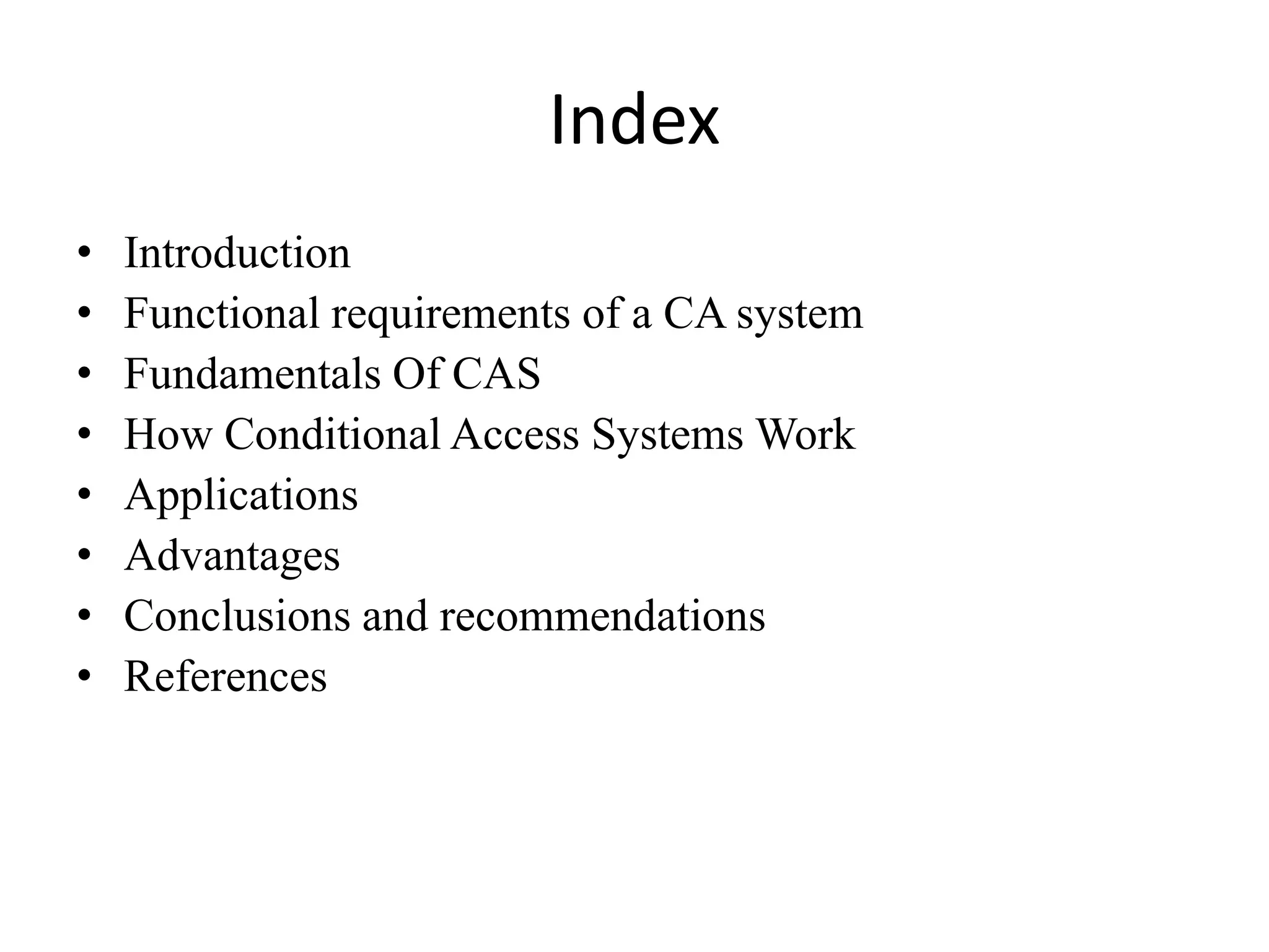 Conditional Access System | PPT