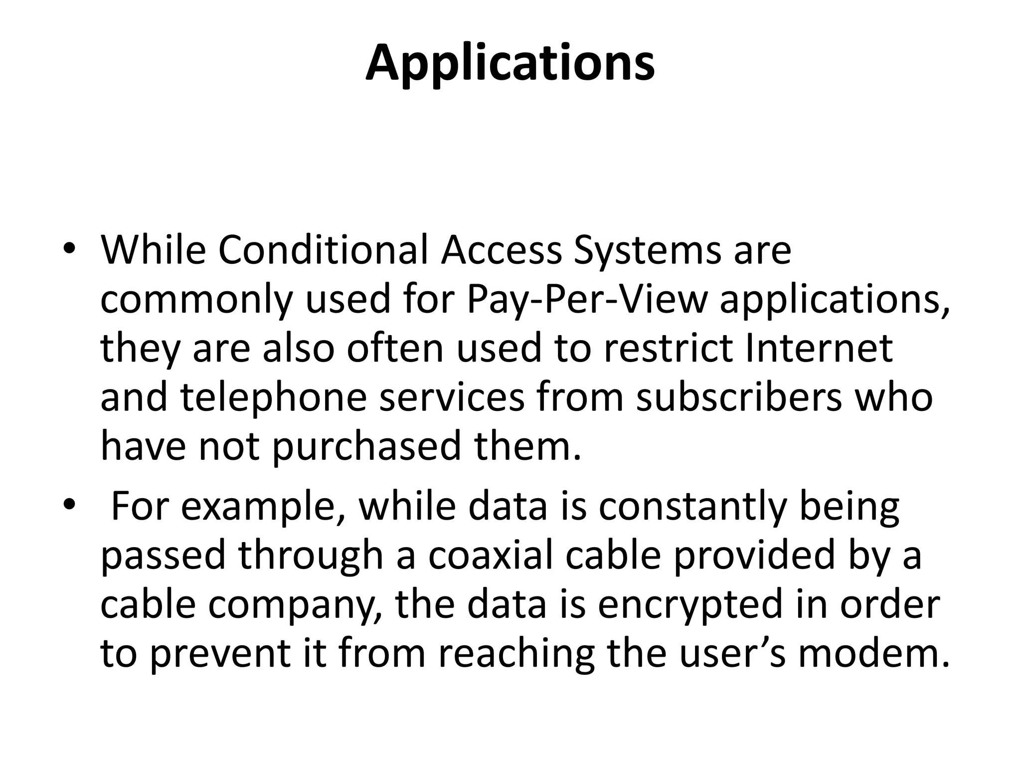 Conditional Access System | PPT