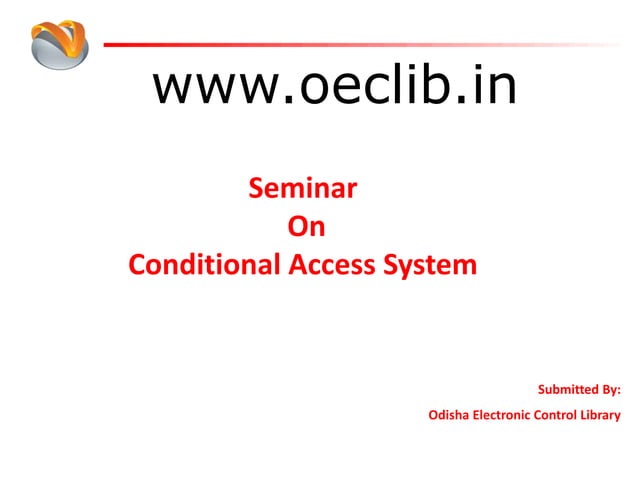 Conditional Access System | PPT