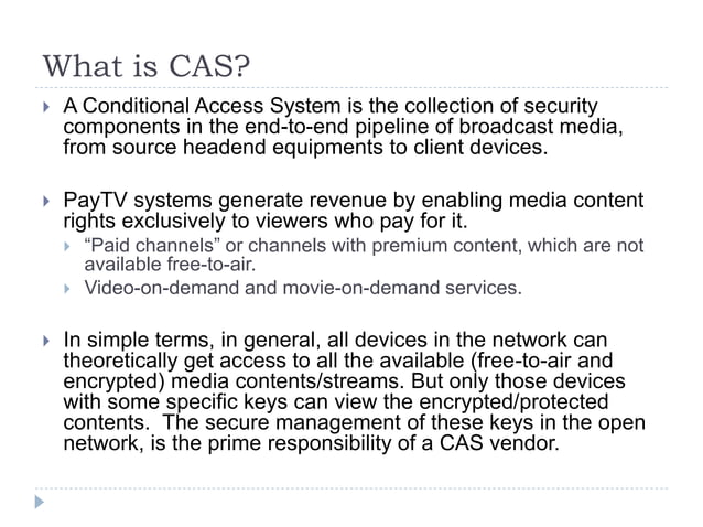 Conditional Access Systems | PPT