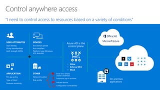 Conditional access to office 365 what options do you have | PPTX