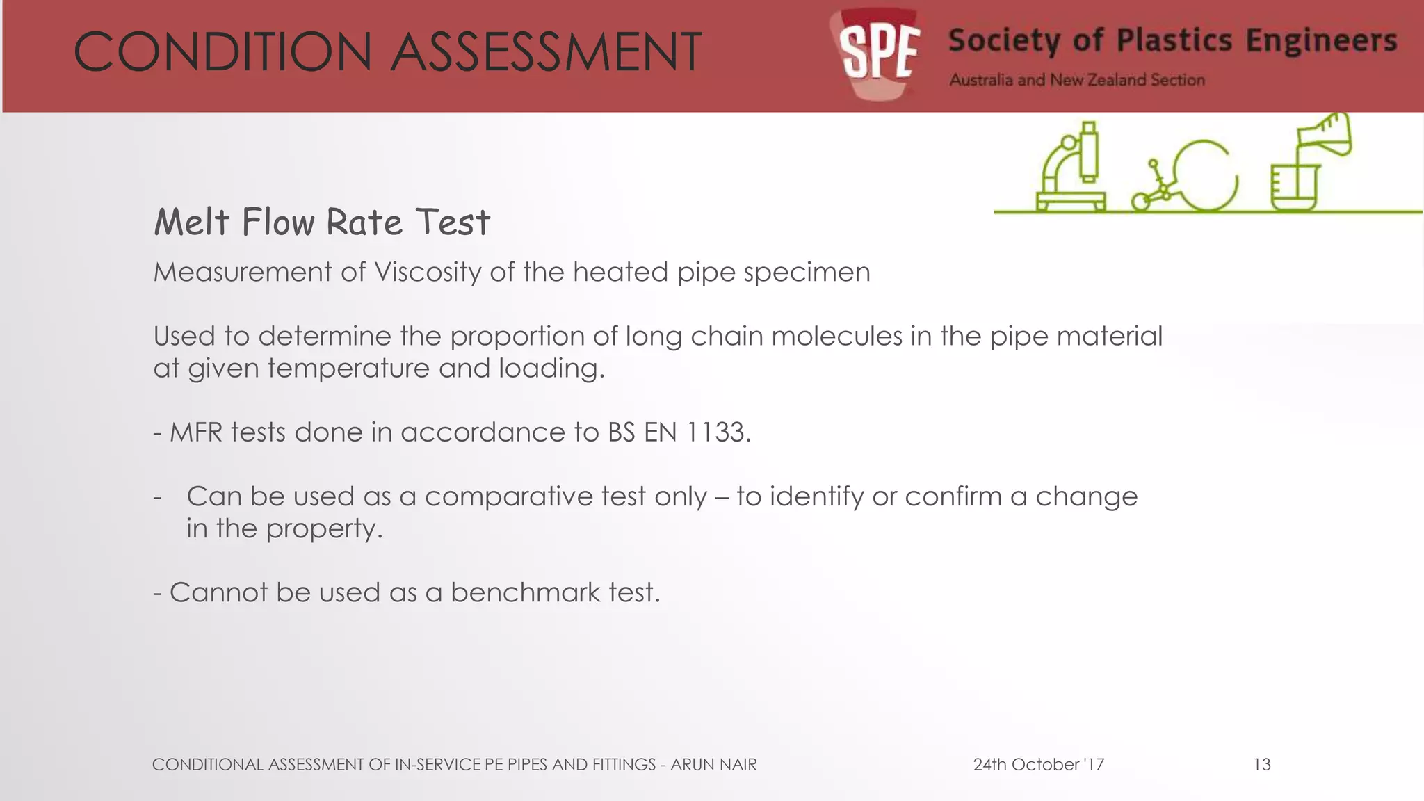 conditional assessment of in service HDPE pipelines | PPT